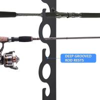 China Metal Fishing Pole Holder for Wall or Ceiling Mount Customizable Color Durable Design for sale