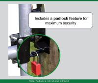 China Metal Cast Iron Carbon Steel 2 Way Gate Latch for Livestock Cattle Farm Gate Security for sale