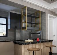 China 5mm Thickness Steel Q235 Ladder Style Ceiling Mounted Floating Shelf Brackets for sale