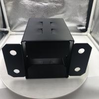 China Q235B Material Matte Black Post Base Heavy Duty Anchor for Gazebo Deck Railing Support for sale