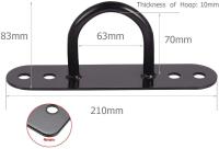 China 300 kg Load Capacity Carbon Steel Bicycle Wall Anchor for Battle Rope/Resistance Bands for sale