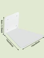 China Rectangle Floating Bookshelf with Mounting Hardware 1mm Thickness Steel Construction for sale