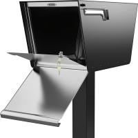China Aluminum Textured Black Mailbox Post The Ultimate Solution for Residential Mailboxes for sale