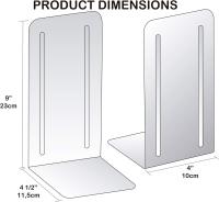 China Customized Desk Organizer Book Stopper Bracket with Metal Bookend Supports 9 Inch for sale