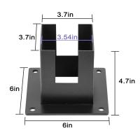 China Stamping Punching Bending Process Gazebo Stand 4x4 Pergola Bracket DIY Kit 2.2kg Shed for sale