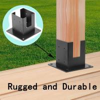 China Stamping Punching Bending Process Gazebo Stand 4x4 Pergola Bracket DIY Kit 2.2kg Shed for sale