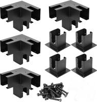 China Stamping Punching Bending Process Gazebo Stand 4x4 Pergola Bracket DIY Kit 2.2kg Shed for sale