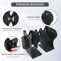 China Metal Bookends for Shelves in the Bedroom Keep Your Books Upright and Organized for sale