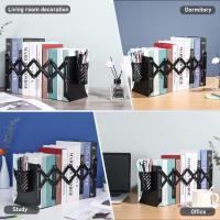 China Metal Bookends for Shelves in the Bedroom Keep Your Books Upright and Organized for sale