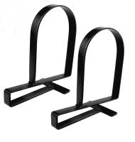 China Iron Heavy-Duty Clamped Book Ends for Shelves Non-Skid Book Stoppers Supports Brackets for sale
