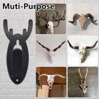 China European Mount Deer Skull Large Hooks Wall Mounting Bracket Kit Black Fabric Type for sale