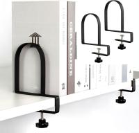 China White Heavy-Duty Bookends Shelf Holders for Customized Packing Non-Skid Supports for sale