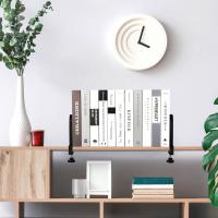 China White Heavy-Duty Bookends Shelf Holders for Customized Packing Non-Skid Supports for sale
