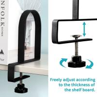 China White Heavy-Duty Bookends Shelf Holders for Customized Packing Non-Skid Supports for sale
