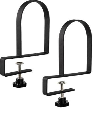 China Heavy Duty Metal Bookends for Floating Shelves Adjustable Clamp Book Organizer Bracket for sale