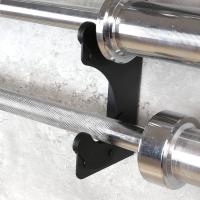 China Barbells Gym Storage Bracket with Horizontal Barbell Rack 4 Bars Holder Wall Mounted for sale