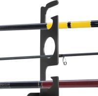 China Fishing Rod Holders Metal Bracket Wall Mount Bracket for 12 Rods Wall Ceiling Rod Rack for sale