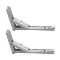China 12inch Heavy Duty Stainless Steel Collapsible Shelf Bracket for Table Work Bench for sale