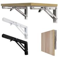 China Powder Coated White Metal Support Mount Folding Shelf Brackets for Performance for sale