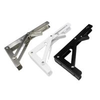 China Powder Coated White Metal Support Mount Folding Shelf Brackets for Performance for sale