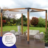 China Carbon Steel 4x4 3-Way 90 Corner Extension Pergola Kit with Black or Custom Brackets for sale