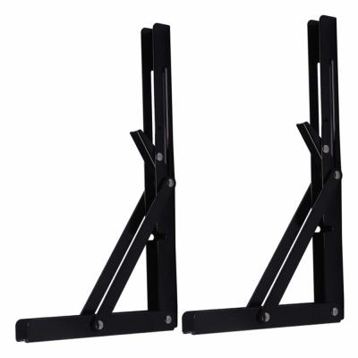 China Space Saving Collapsible Shelf Bracket Heavy Duty Folding Bracket for Table Work Bench for sale