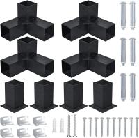 China Sturdy Pergola Kit 3-Way Right Angle Corner Bracket for 4x4 Lumber Made of Alloy Steel for sale