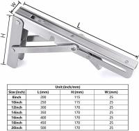 China Space-Saving DIY Folding Workbench Bracket Supporting Wood Shelves with Sturdy Design for sale