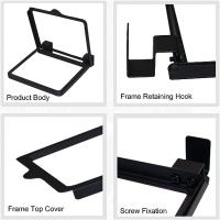 China Outdoor Garbage Support Metal Garbage Plastic Bag Holder Door Back Type Rubbish Bag Frame for sale