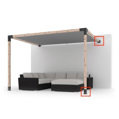 China 6''*6'' Custom Modular Sizing Pergola Kit Brackets with Single-side Installation for sale