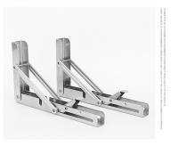 China 1.2*1.2*1.0 Adjustable Folding Shelf Workbench Supports 24 inch Collapsible Shelf Bracket for sale