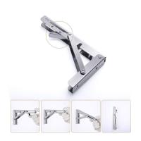 China Nonstandard Stainless Steel L Angle Bracket 90 Degree Folding Shelf Bracket for Table for sale