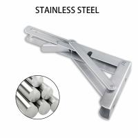 China Nonstandard Stainless Steel L Angle Bracket 90 Degree Folding Shelf Bracket for Table for sale
