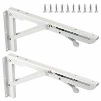 China Custom Triangle Spring Folding Shelf Locking Hinge Bracket for Wall Mounting in Silver for sale