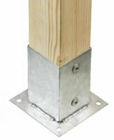 China Sample Offered Oem Odm Metal Post Base Pergola Corner Bracket for 4x4 Wood Posts for sale