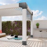China 2.8kg Metal Steel Corner Brackets for 4x4 or 6x6 Square Post Pergola Installation Set for sale