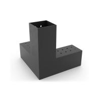 China Modular Pergola Post Base Brackets 2mm Thickness for Strong Steel Mount Bracket for sale