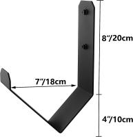 China Sturdy 20CM-50CM Battle Rope Storage Hanger Wall Mount for Fitness Accessories Storage for sale