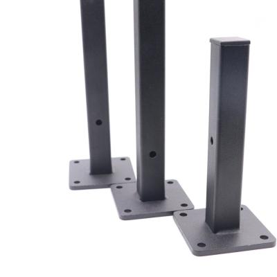 China Silver Square Pipe Tube Decorate Wood T Shelf Brackets with CNC Stamping Equipments for sale