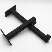 China Silver Square Pipe Tube Decorate Wood T Shelf Brackets with CNC Stamping Equipments for sale