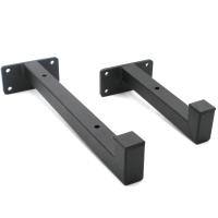 China Silver Square Pipe Tube Decorate Wood T Shelf Brackets with CNC Stamping Equipments for sale