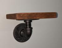 China Nonstandard 5.1*3.5inch Rustic Wall Mounted DIY Pipe Shelf Brackets for sale
