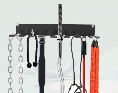 China ISO9001 Rohs CE Wall Mount Gym Rack for Resistance Band and Barbells Storage Bracket for sale