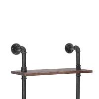 China Home Decor Storage Rustic Urban Steel Pipe Wall Mounted Shelf Brackets with 3/4 Inches for sale