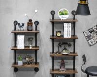 China Home Decor Storage Rustic Urban Steel Pipe Wall Mounted Shelf Brackets with 3/4 Inches for sale