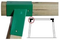 China Silver Finish Swing Set Bracket with All Mounting Hardware Middle Bracket for sale