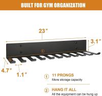 China Versatile Iron Storage Rack for Resistance Bands Yoga Foam Roller and Exercise Gear for sale