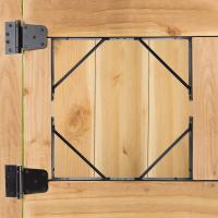 China Triangle Bracket No Sag Kit Ideal for Garage Shed Driveway Corral Gates and Wood Windows for sale