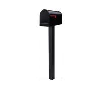 China Galvanized Steel Black Post Wall Mount Mailbox for Wall Mounted Residential Townhouse for sale
