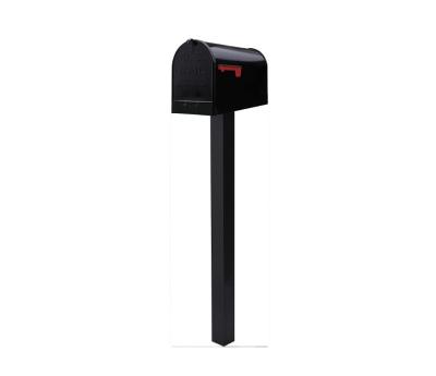 China Galvanized Steel Black Post Wall Mount Mailbox for Wall Mounted Residential Townhouse for sale